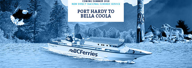 Neue Fähre: Port Hardy - Bella Coola - AdventureCompany